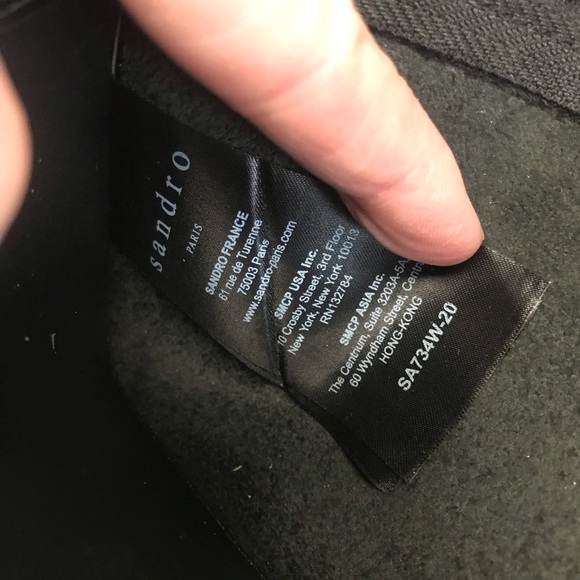 Sandro | Bags | Sandro Paris Leather Half Zip Wallet | Poshmark